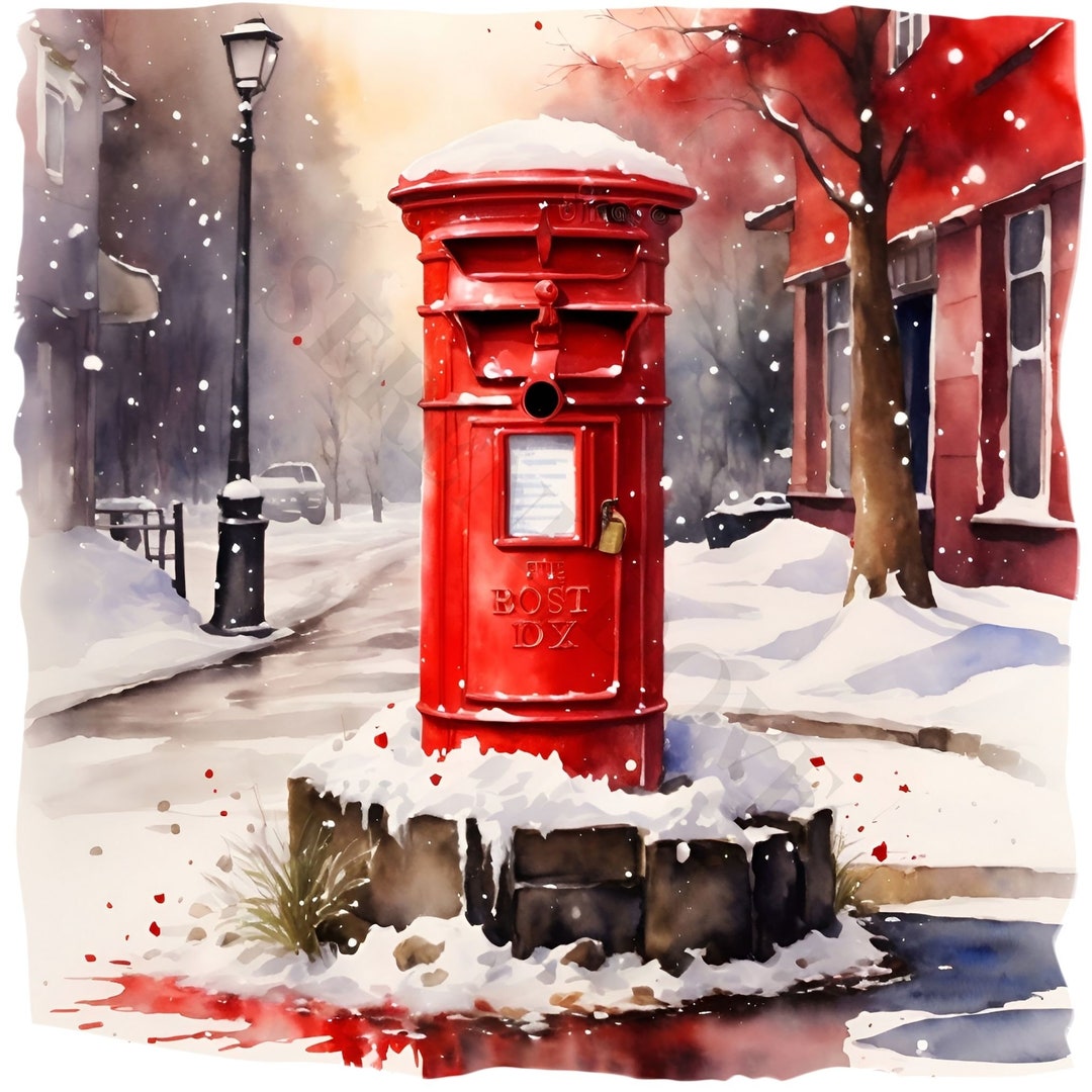Snowy Post Box Clipart - 15 High Quality Pngs, Memory Book, Junk ...