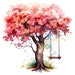 Spring Tree Swing Clipart - 14 High Quality Pngs, Digital Planner, Junk ...