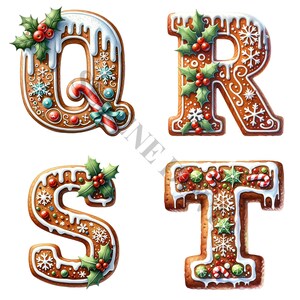 Christmas Alphabet Clipart - 26 High Quality Pngs, Memory Books, Junk ...
