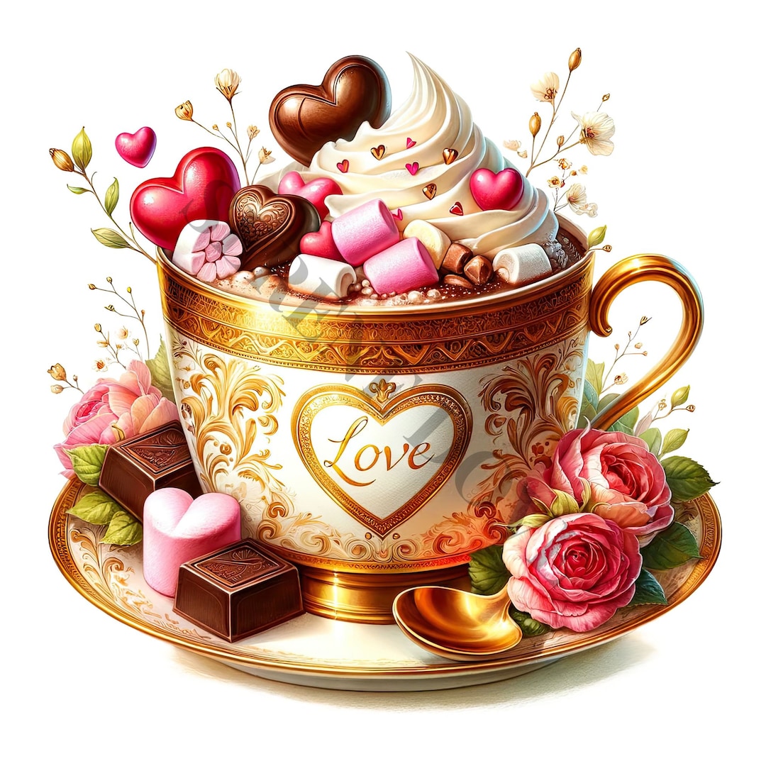 Love Hot Chocolate Clipart - 15 High Quality Pngs, Memory Books, Junk ...