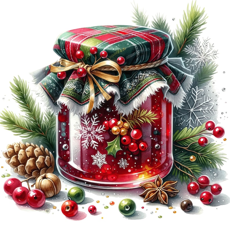Christmas Jam Clipart 12 PNG de haute qualité Livre de - Etsy France