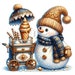 Golden Snowman Clipart - 18 High Quality Pngs, Memory Book, Junk ...