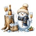 Golden Snowman Clipart - 18 High Quality Pngs, Memory Book, Junk ...