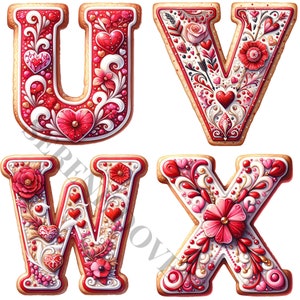 Love Biscuit Alphabet Clipart - 26 High Quality Pngs, Digital Download ...