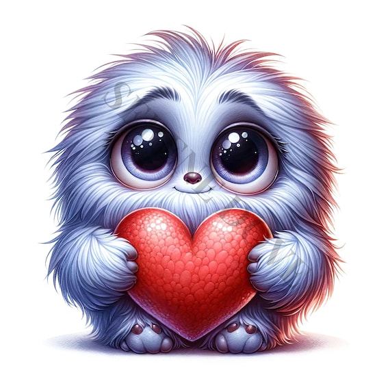Clipart De Monstruo De San Valentin