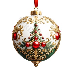Christmas Baubles Clipart Set 1 - 15 High Quality Pngs, Memory Books ...