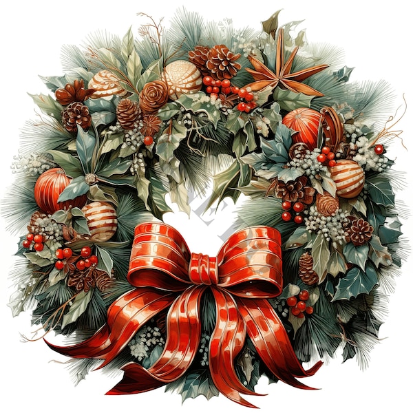 Christmas Wreath - Etsy UK