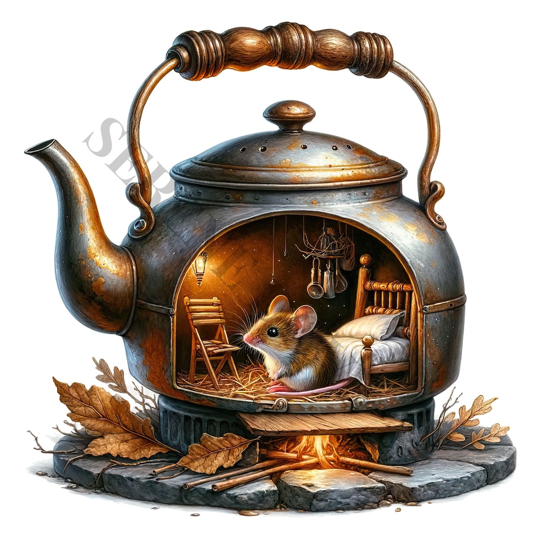 Mouse House Clipart - 14 High Quality Pngs, Digital Download, Card ...