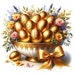 Golden Easter Eggs Clipart - 13 High Quality Pngs, Memory Book, Junk ...
