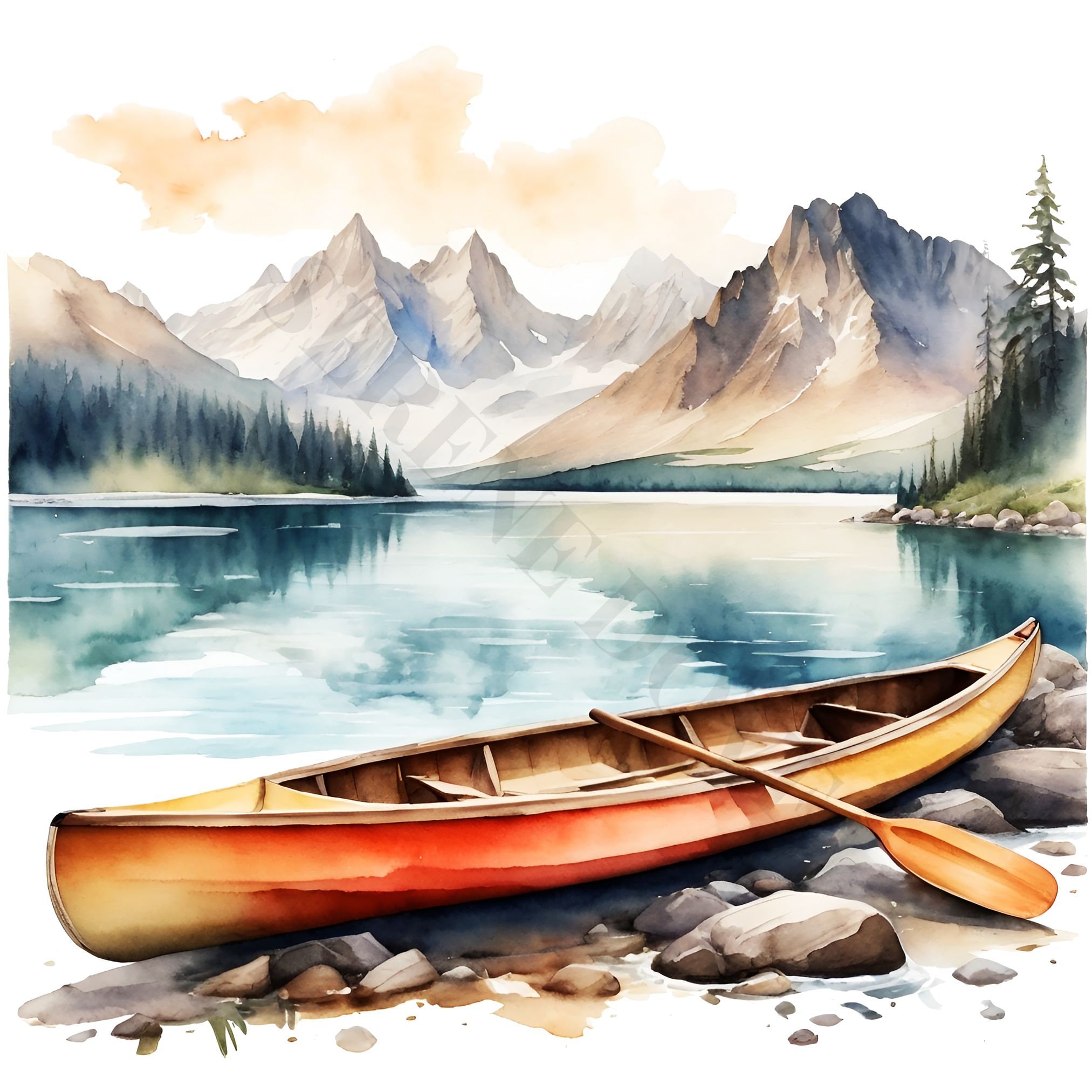 Canoe Trip Clip Art