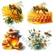 Honey and Bees Clipart - 18 High Quality Pngs, Digital Planner, Junk ...