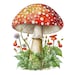 Magical Toadstools Clipart - 12 High Quality Pngs, Memory Book, Junk ...