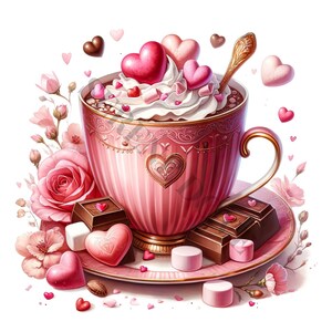 Love Hot Chocolate Clipart - 15 High Quality Pngs, Memory Books, Junk ...