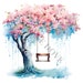 Spring Tree Swing Clipart - 14 High Quality Pngs, Digital Planner, Junk ...