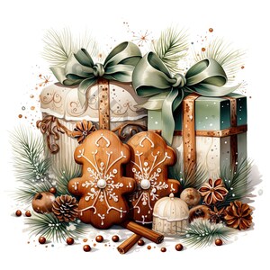 Christmas Decorations Clipart - 12 High Quality Pngs, Digital Paper ...