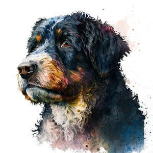 Barbet Dog Clipart - 12 High Quality Pngs, Watercolor, Digital Planner ...