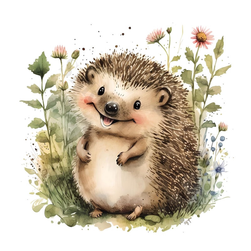 Happy Hedgehog - Etsy