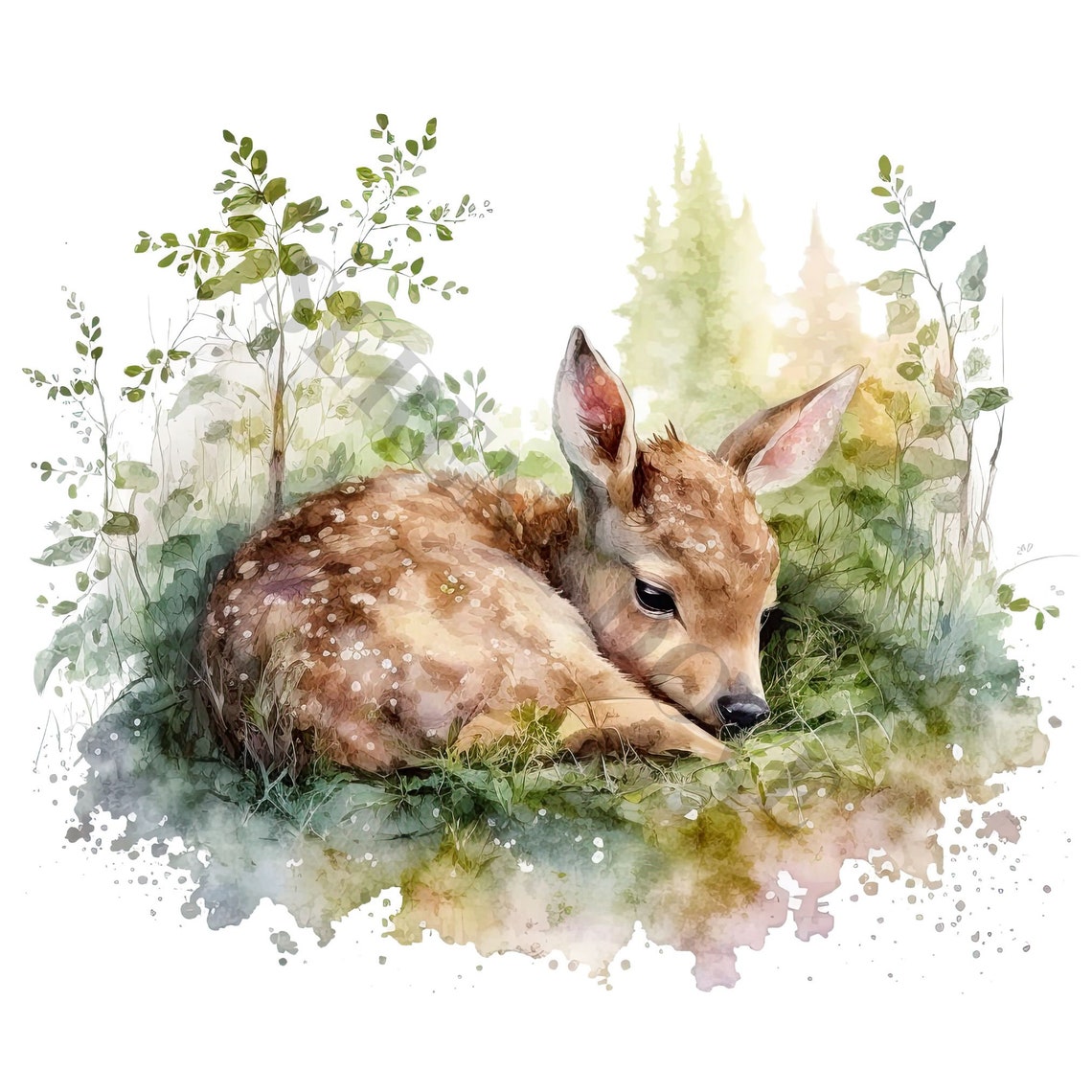 Forest Fawn Clipart - 14 High Quality Pngs, Digital Planner, Junk ...