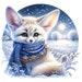 Winter Fennec Fox Clipart 12 High Quality Pngs, Digital Download, Card ...