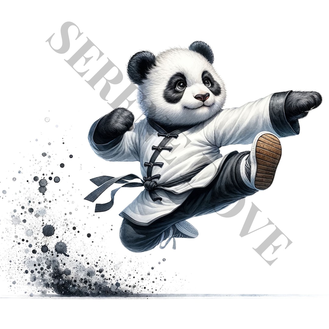 Training Panda Clipart - 16 High Quality Pngs, Memory Book, Junk ...