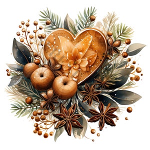 Christmas Decorations Set 4 Clipart - 12 High Quality Pngs, Digital ...