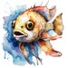 Magical Fish Clipart 12 High Quality Pngs, Memory Book, Junk Journals ...