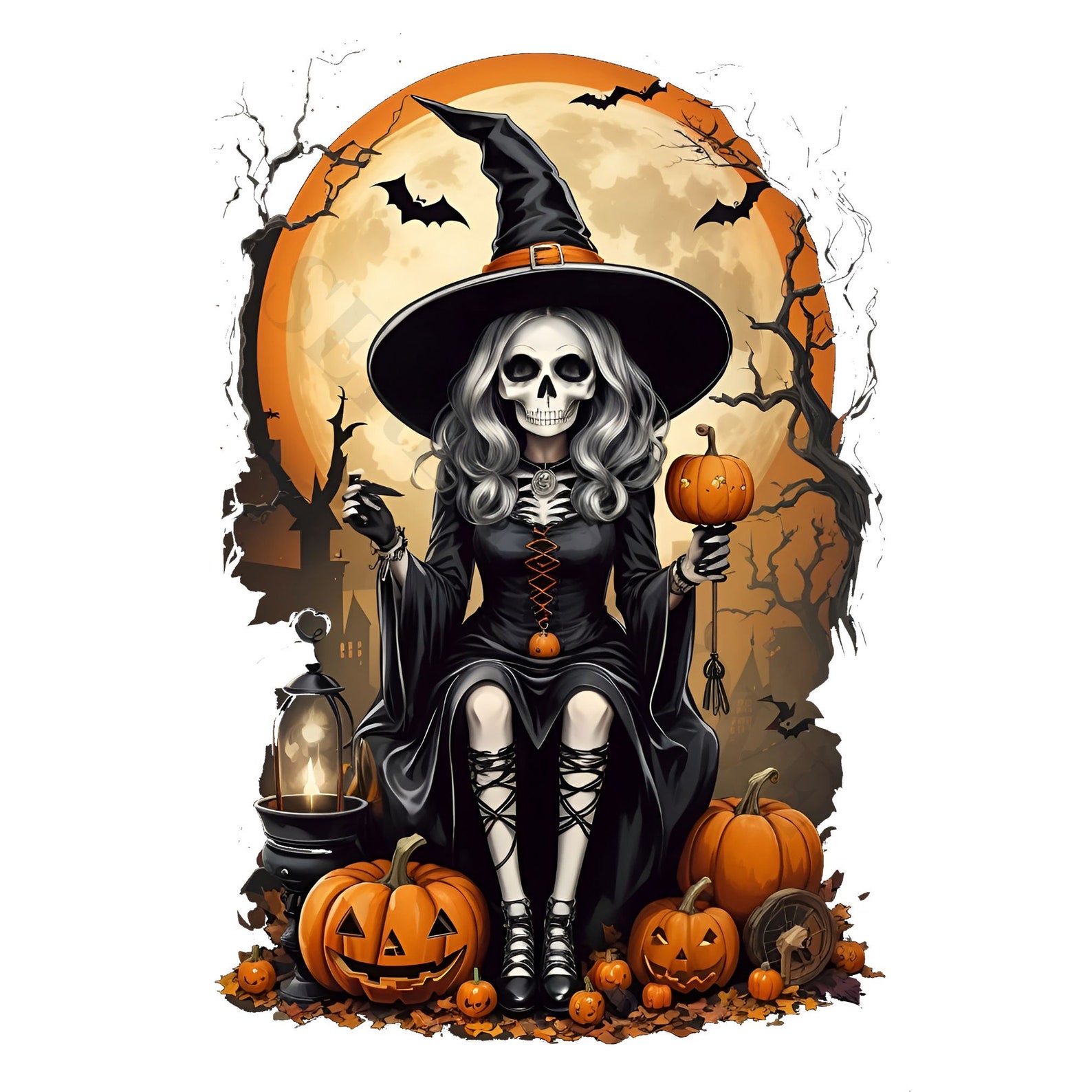 Halloween Witch Clipart 12 High Quality Pngs Digital - Etsy