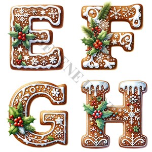 Christmas Alphabet Clipart - 26 High Quality Pngs, Memory Books, Junk ...