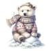 Winter Polar Bear Clipart - 13 High Quality Pngs, Memory Book, Junk ...