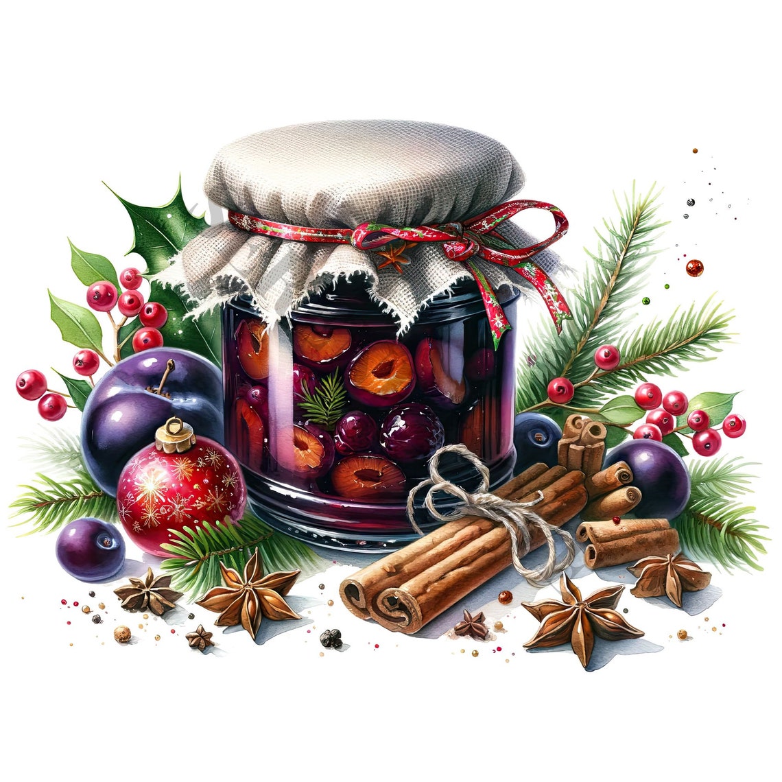Christmas Jam Clipart 12 PNG de haute qualité Livre de - Etsy France