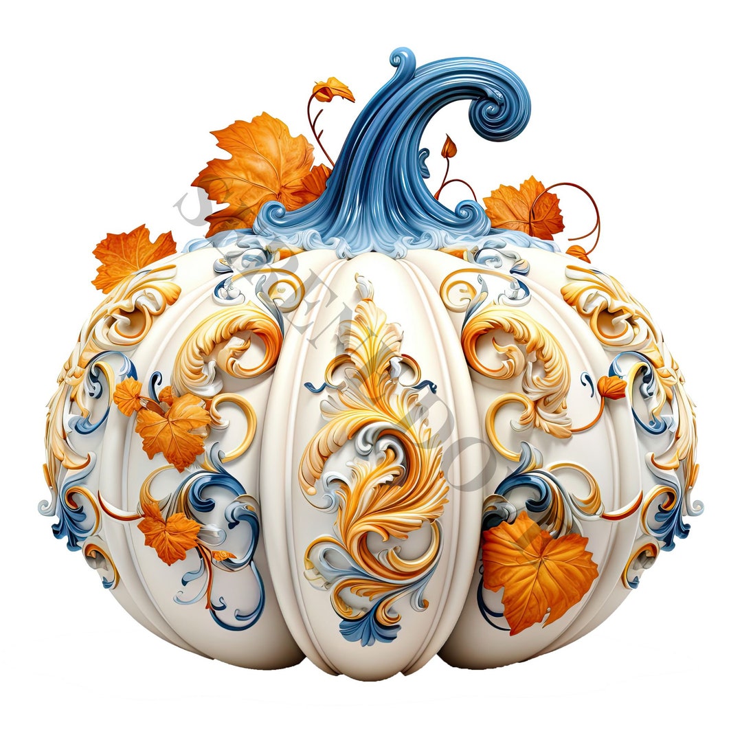 Pumpkin Clipart - 13 High Quality Pngs, Digital Planner, Junk Journal ...