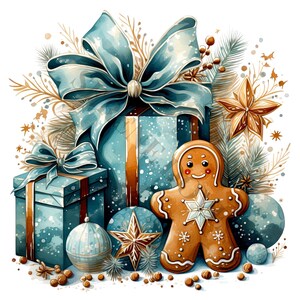 Christmas Decorations Set 3 Clipart - 12 High Quality Pngs, Digital ...