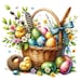 Easter Eggs Basket Clipart 12 High Quality Pngs, Memory Book, Junk ...
