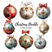 Christmas Baubles Clipart Set 1 - 15 High Quality Pngs, Memory Books ...