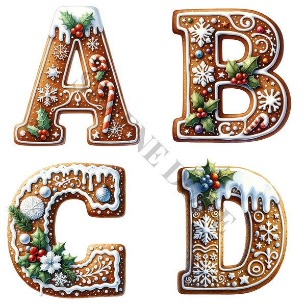 Gingerbread Houses Clipart - Etsy