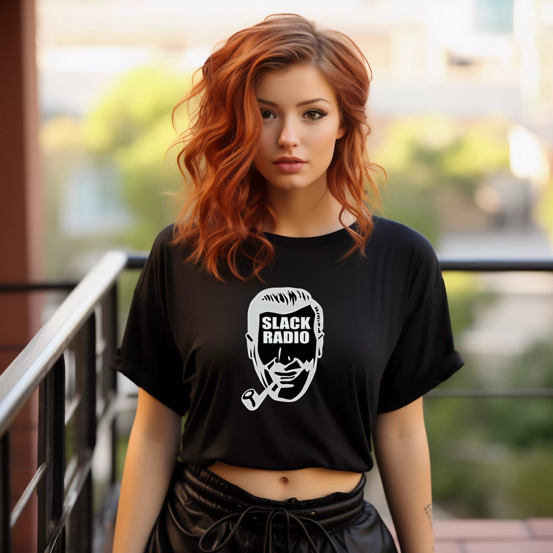 Black Slack Radio Dobbs Head Women's Cropped T-shirt - Etsy