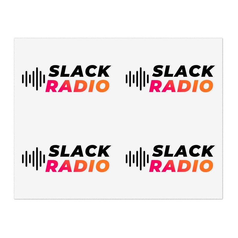 Slack Radio Logo Sticker Sheets - Etsy