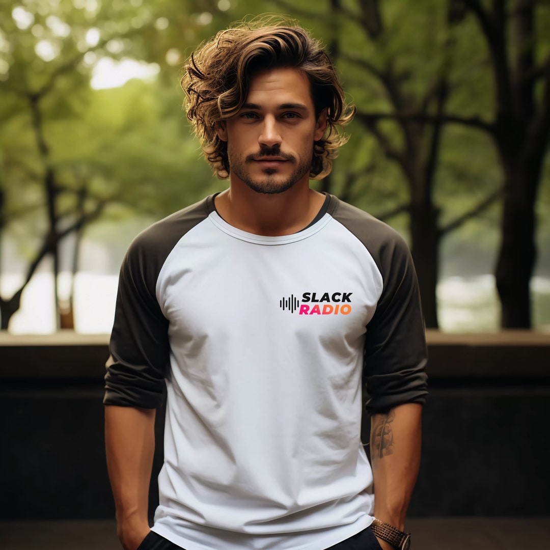Slack Radio Logo Unisex 3\4 Sleeve Baseball Tee - Etsy