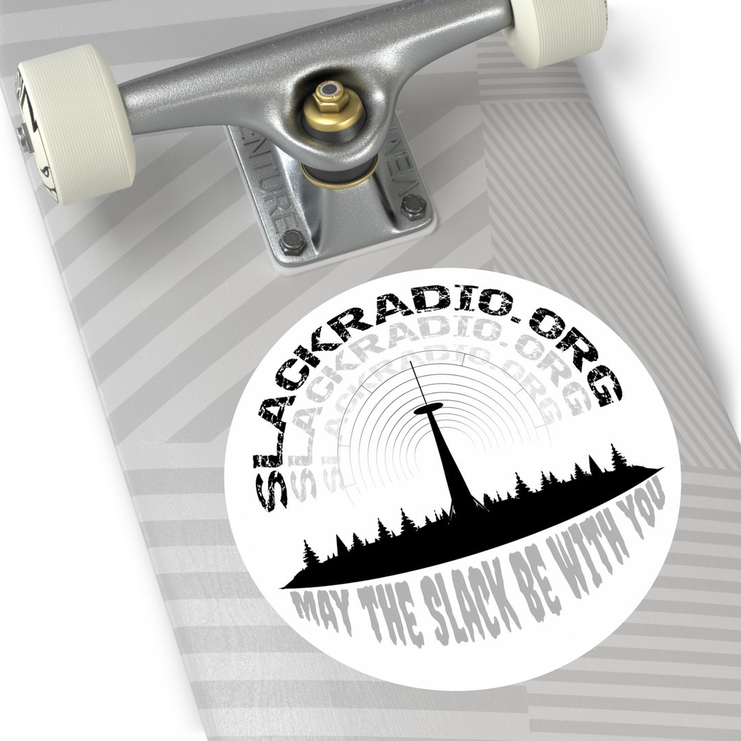Slack Radio Logo 2 Round Vinyl Stickers - Etsy