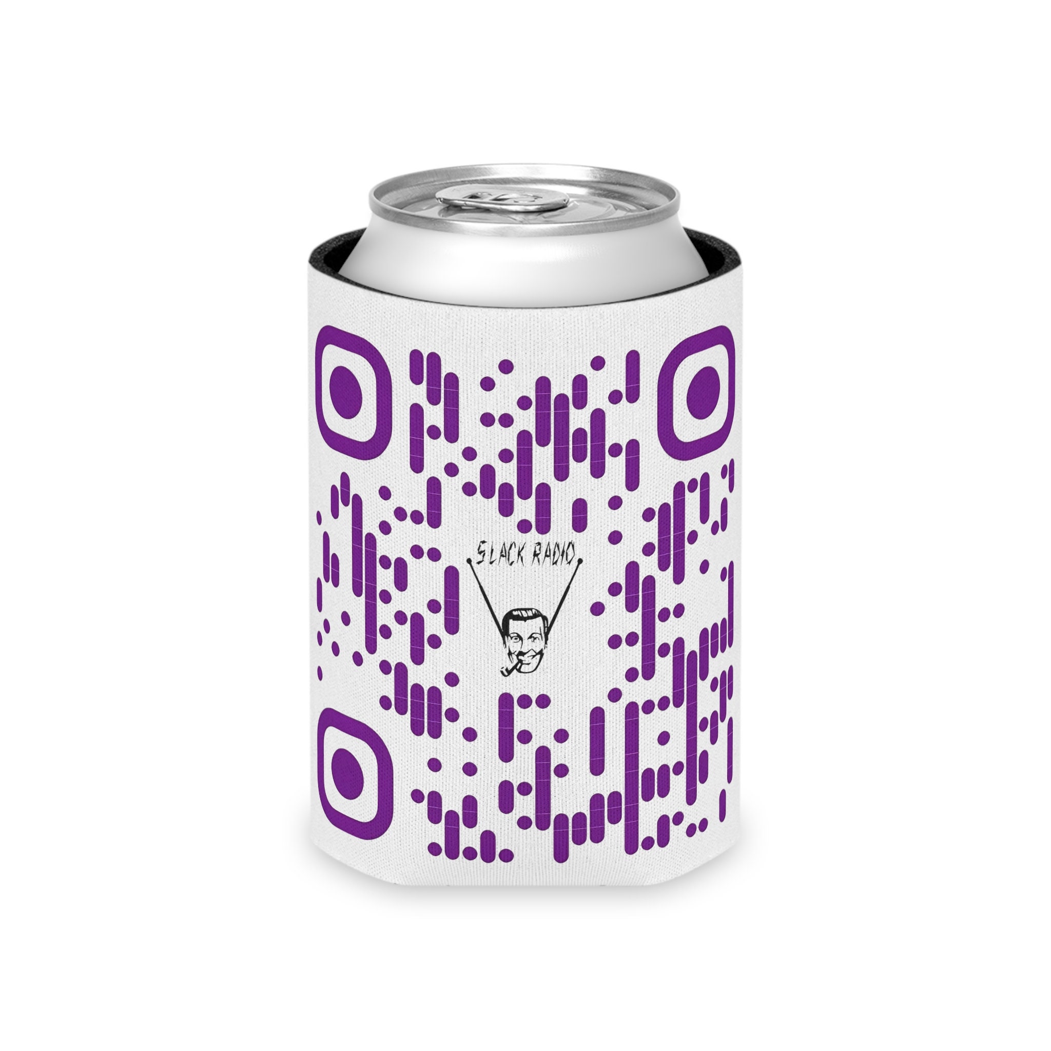 Slack Radio Logo & QR Code Can Cooler - Etsy