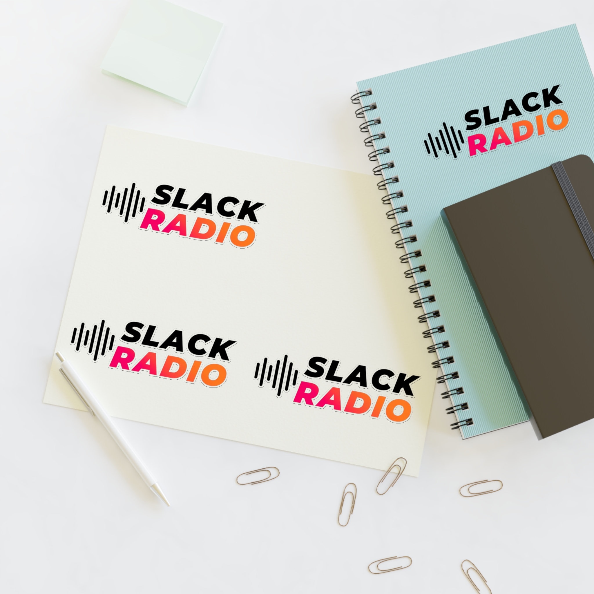 Slack Radio Logo Sticker Sheets - Etsy