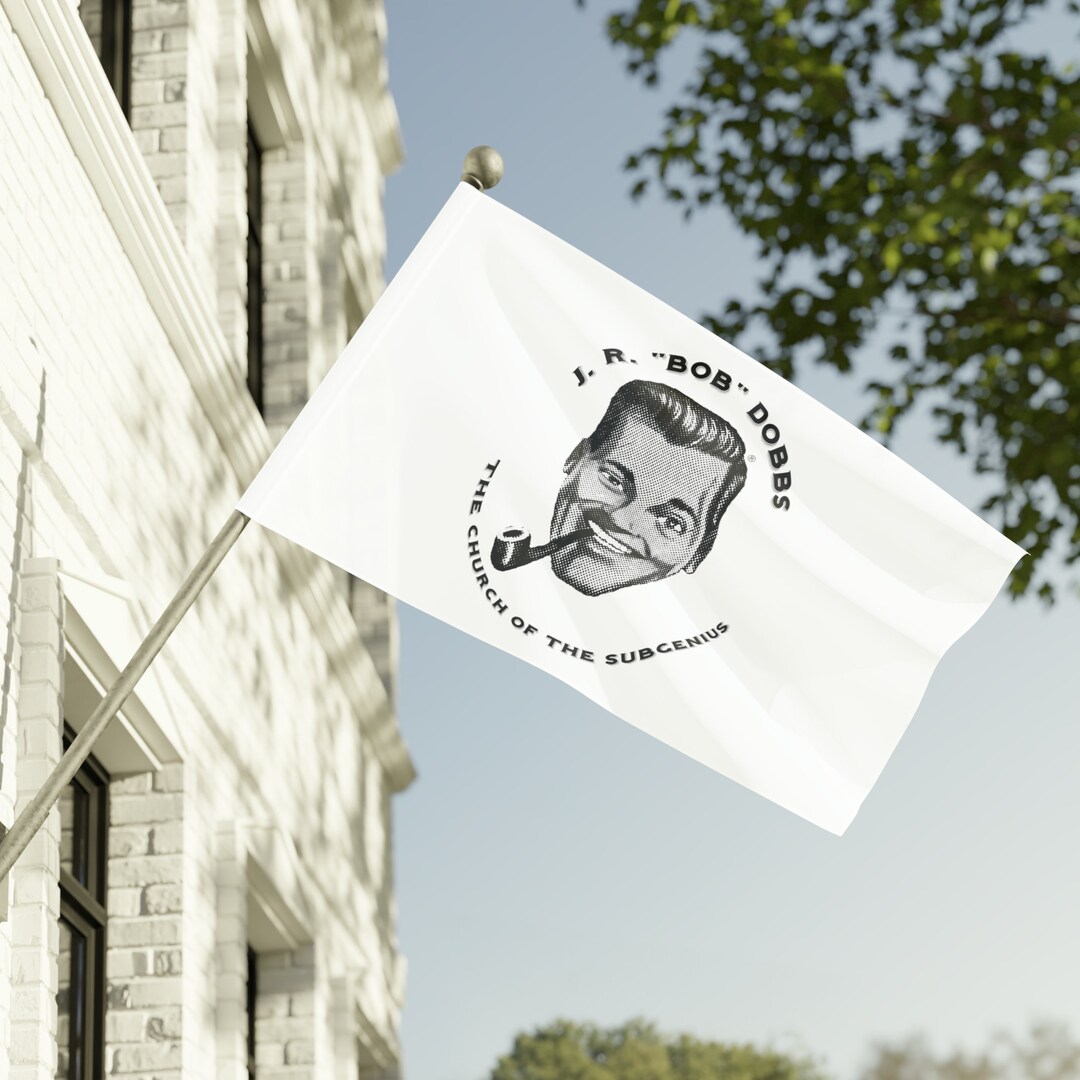 J.R. "bob" Dobbs - Church of the Subgenius Flag - Etsy