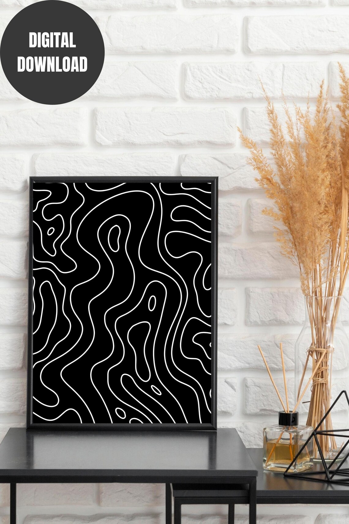 Digital Wall Art Topography Wall Decor Download Art Topography - Etsy