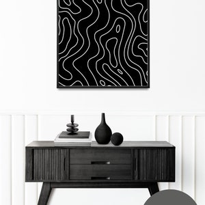 Digital Wall Art Topography Wall Decor Download Art Topography - Etsy