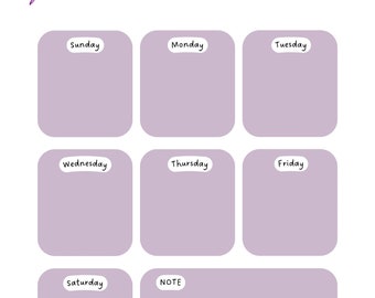 Digital & Printable Daily Planner Schedule - Etsy