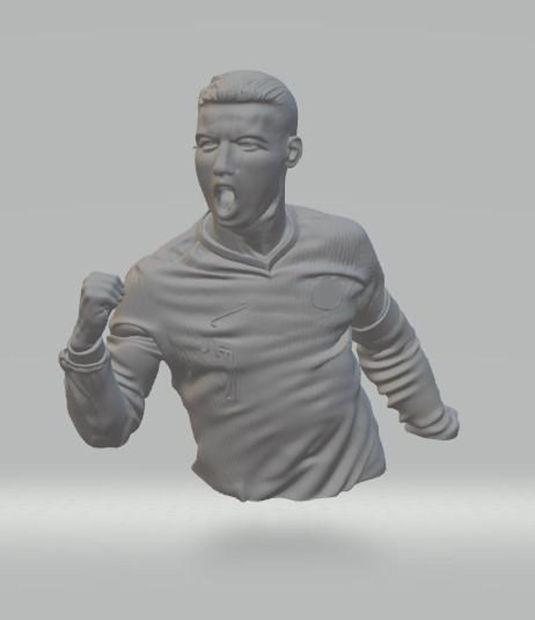 Cristiano Ronaldo STL 3D Model | Printable Soccer Legend Figurine ...