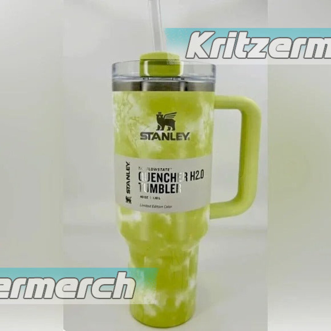Stanley 40oz Citron Tie Dye Adventure Quencher Tumbler H2.0 - Etsy