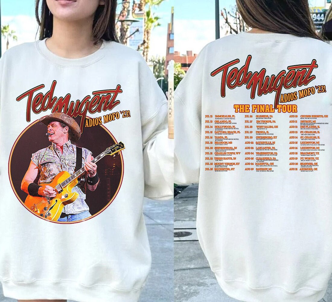 Ted Nugent Adios Mofo 2023 Tour Shirt, Ted Nugent Fan Shirt, Ted Nugent ...