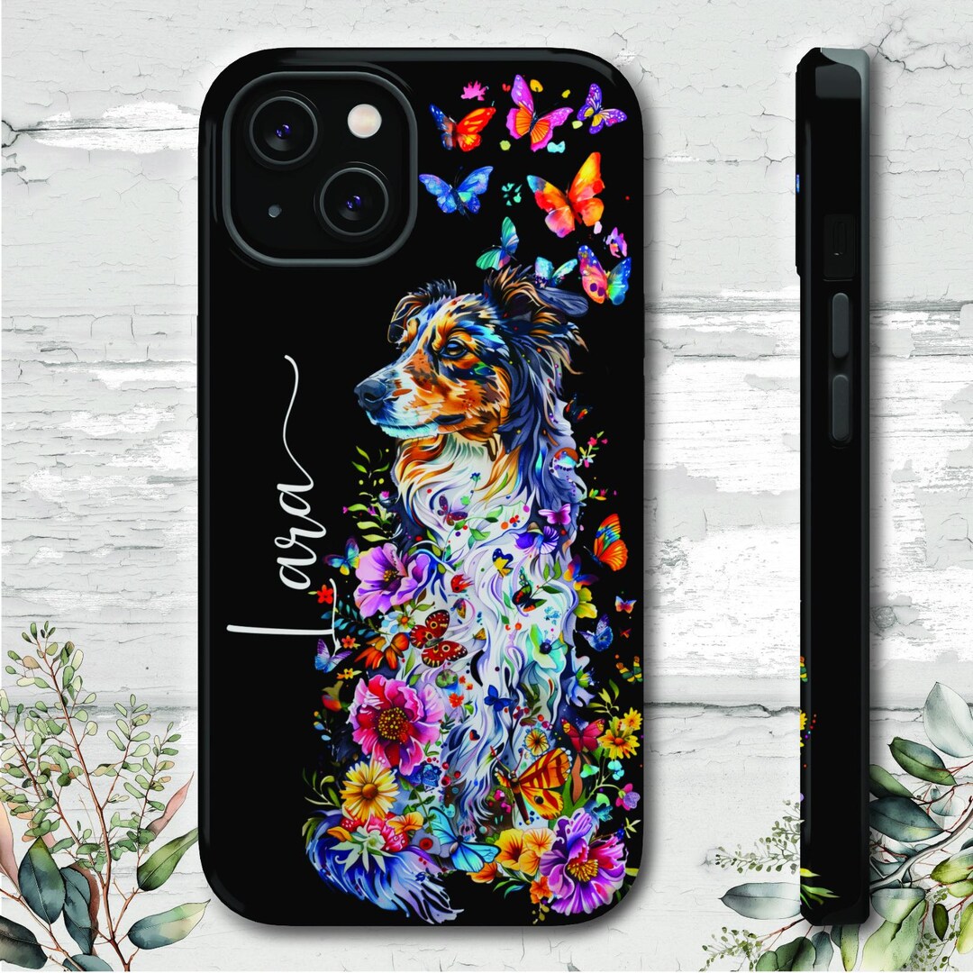 AUSTRALIAN SHEPHERD Personalized Magnetic Phone Case Custom Gift for ...