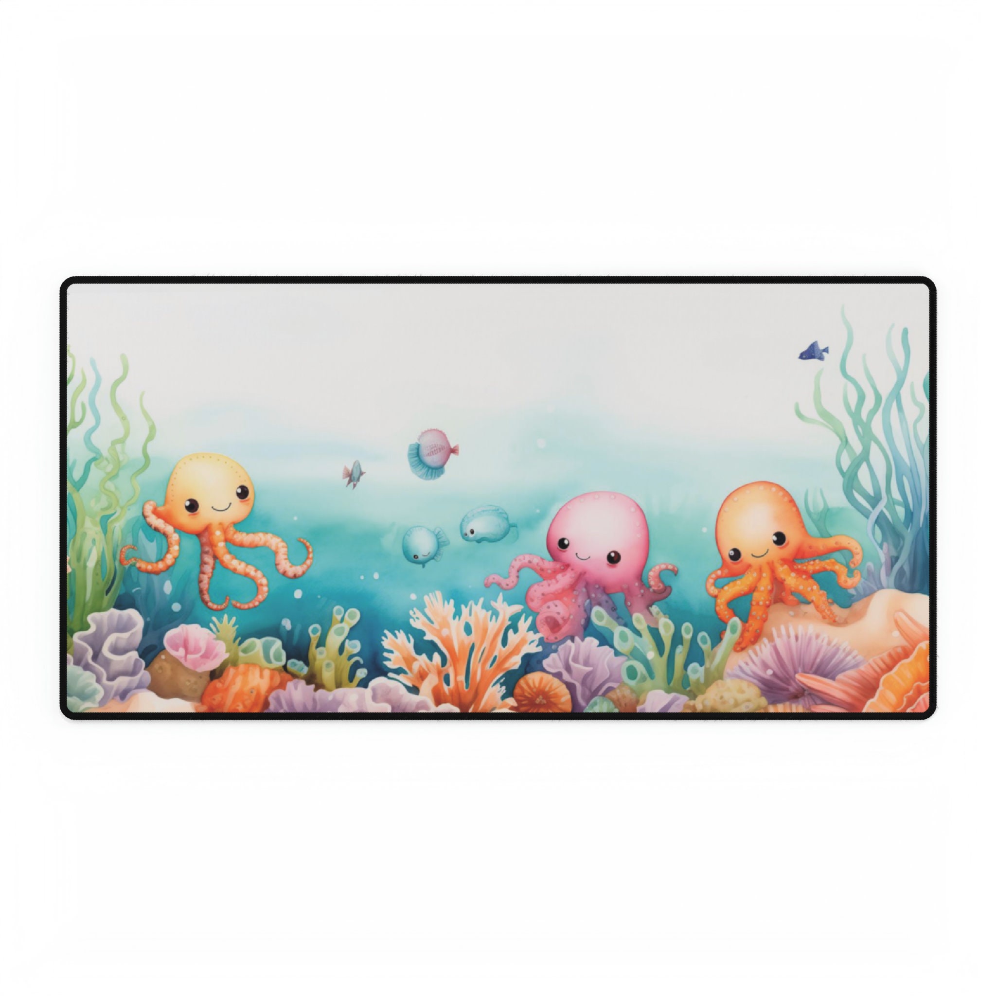 OCTOPUS DESK MAT Cute Kids Mouse Pad Large Mouse Mat Tropical Desk Pad ...